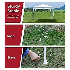 10x10 Gazebo Waterproof Outdoor Canopy Patio Tent Party Tent for Wedding BBQ Cater