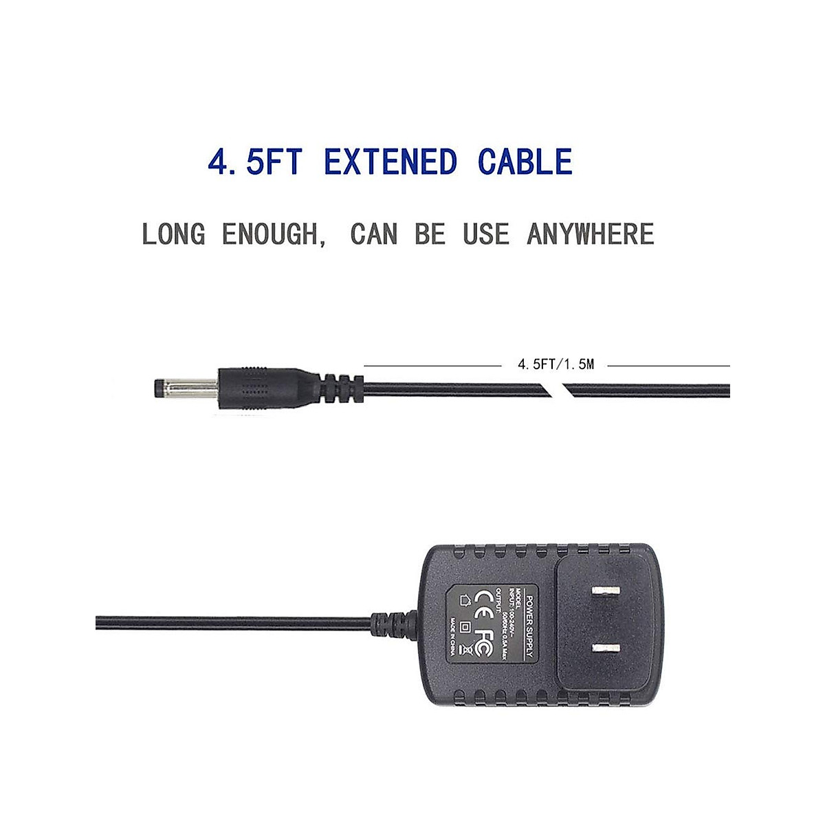 Power Cord for Philips HQ840 for Norelco Multigroom Trimmer MG3750 MG3750/10 MG3750/50 MG3750/60 MG3760 MG3760/50 Charger Supply