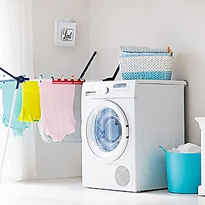 Juvale Magnetic Lint Bin for Laundry Room, Lint Holder, Hanging, Wall Mounted Trash Can Bin, Small Waste Basket, Laundry Decor and Accessories (White, 9.25x9.25x2.75 in)