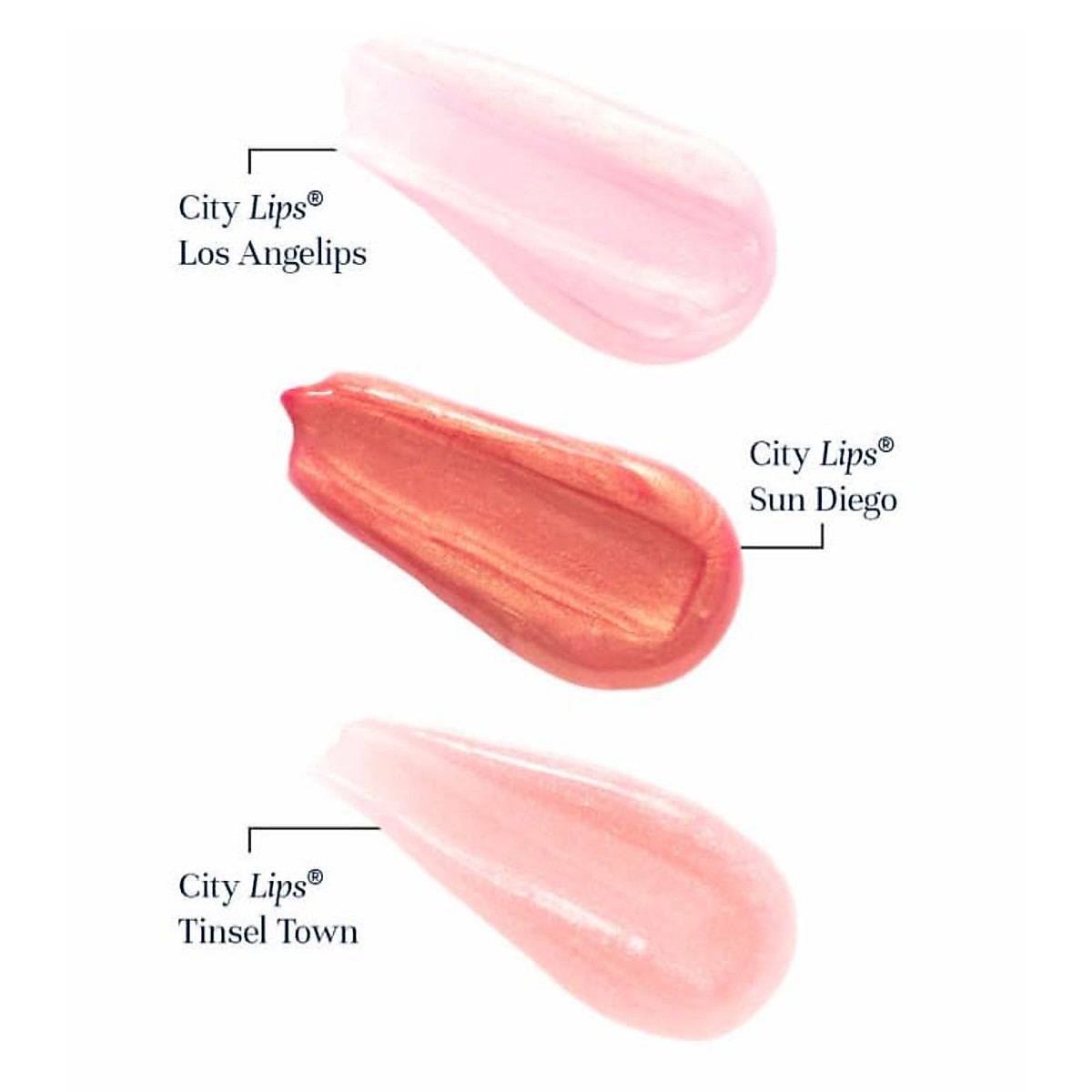 City Beauty City Lips Plumping Lip Gloss Sun Diego - High-Shine Gloss for Fuller, Younger-Looking Lips | Hydrating & Smoothing Lip Treatment Hyaluronic Acid