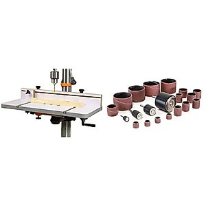 WEN Drill Press Table and Sanding Drum Kit Bundle