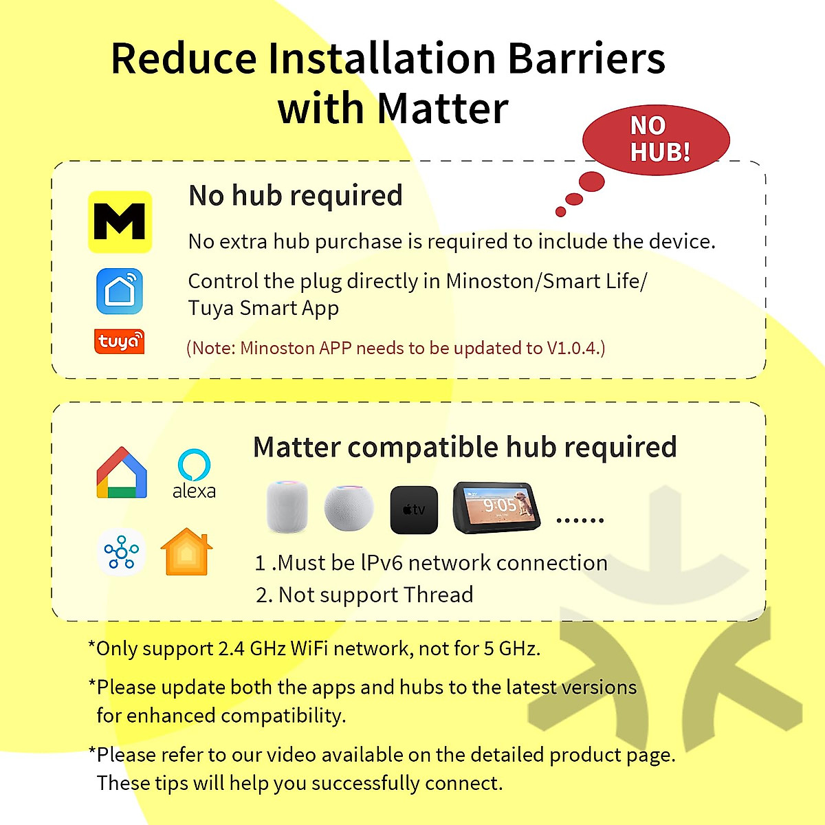 Minoston Outdoor Smart Plug WiFi Outlet Heavy Duty Plug-in Outlet, Remote Control, Waterproof, Compatible with Alexa Google Assistant, No Hub Required, Black(MP22W)