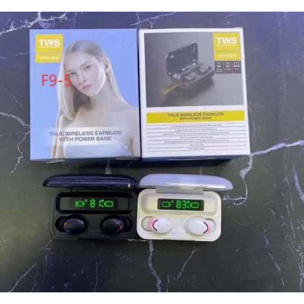 Qualidade Fones de ouvido sem fio Universal True Wireless Earbuds, Charging Case Touch Control Headphones iPhone/Android