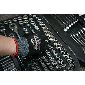 linconson Ultimate Grip Thin & Lightweight Construction Mechanic Work Gloves with PU Palm Coating