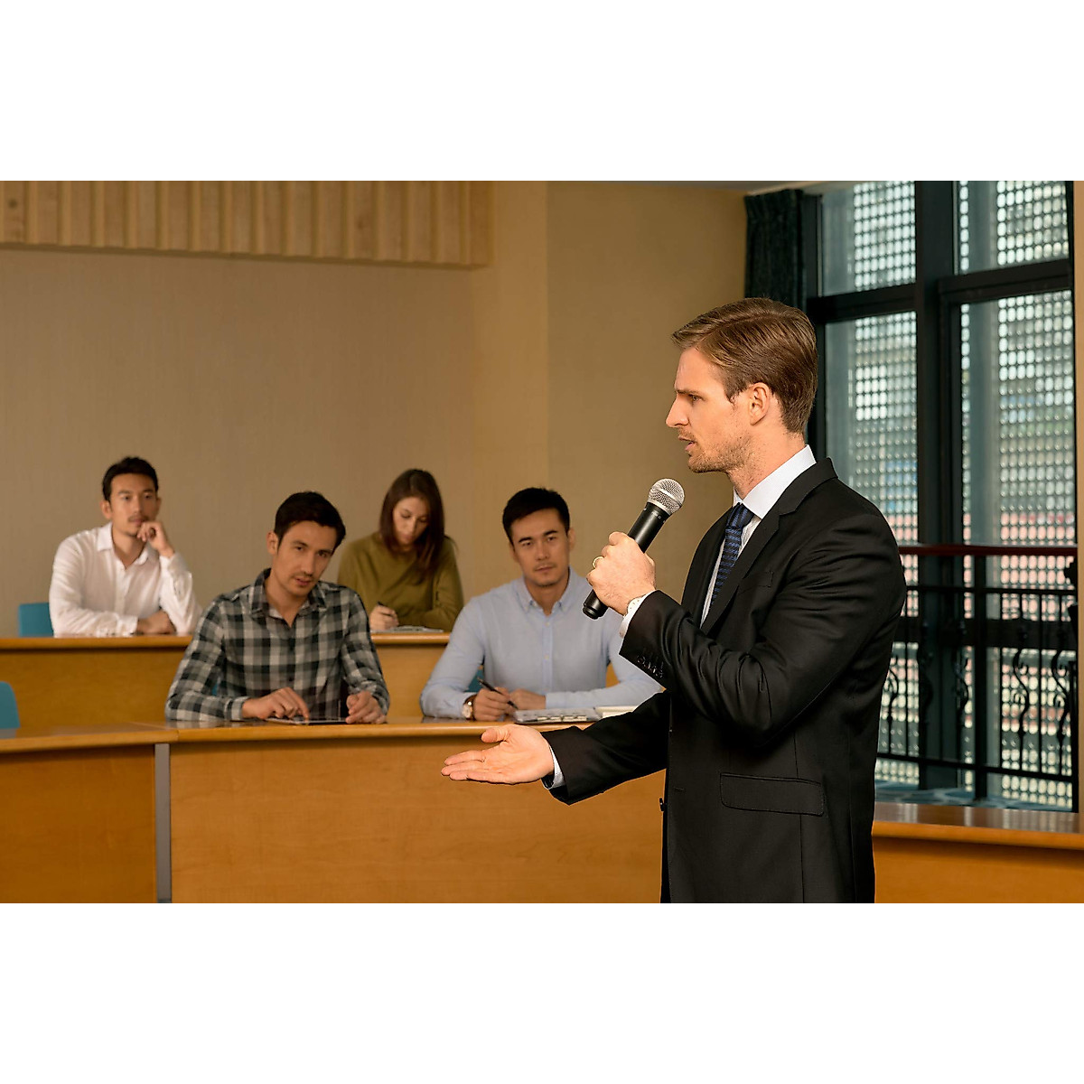 Shure BLX288/PG58 Wireless Microphone System - 14-Hour Battery Life, 300 ft Range, UHF | Includes (2) PG58 Handheld Vocal Mics, Dual Channel Receiver | J11 Band (BLX288/PG58-J11)