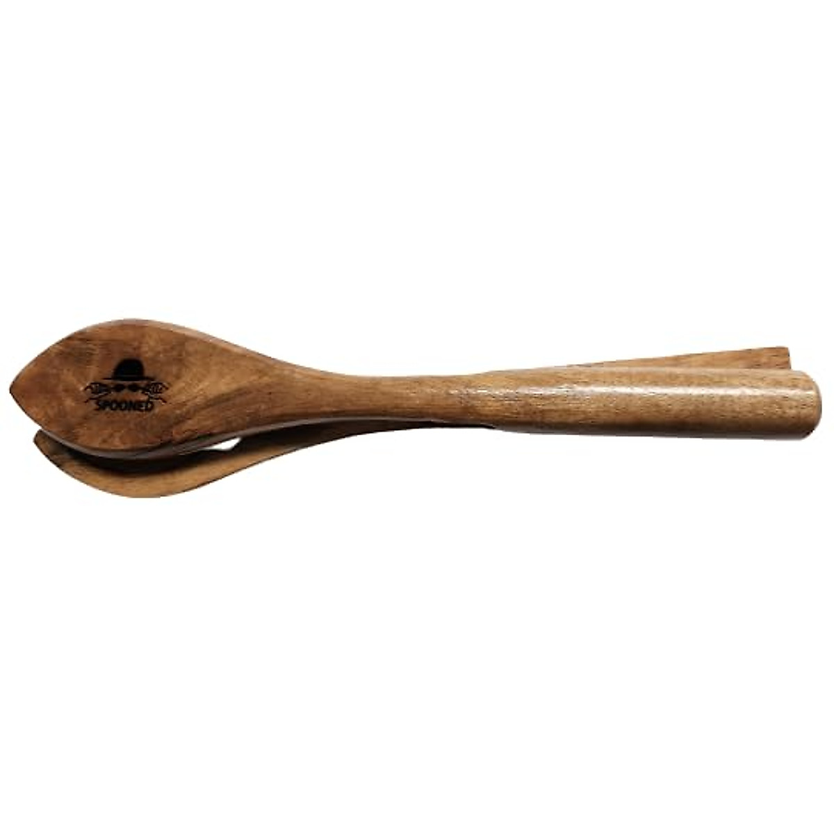 Wooden Musical Spoons - Hand Percussion - Appalachian Folk Instrument (Brown)