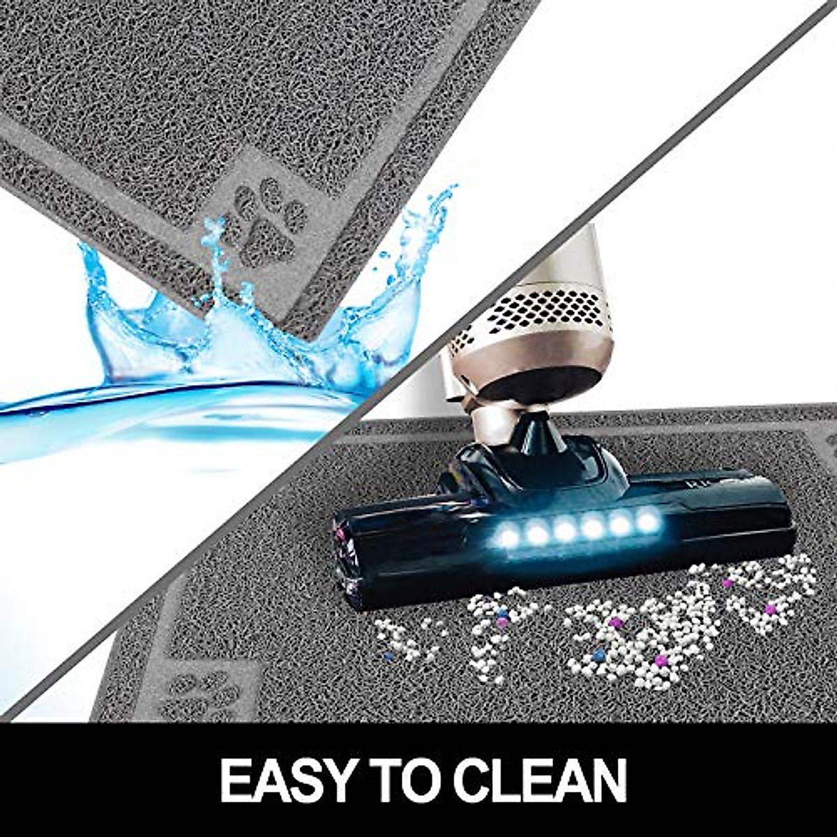 STELLAIRE CHERN Dog Bowl Mat for Small Dogs and Cats 24" x 16" Flexible and Waterproof Pet Feeding Mat for Food and Water, Easy to Clean Dog Food Mat with Non Slip Backing