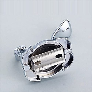 WFJDC Gold Chrome Metal Wall Hook Towel Jacket Coat Hook Bathroom Accessories (Color : B, Size : 7 * 5 * 11cm)