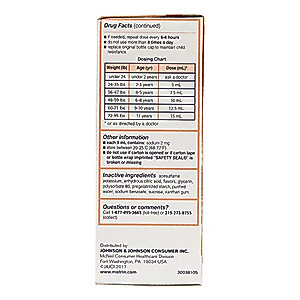 Motrin Children's Ibuprofen Oral Suspension Original Berry Flavor - 4 oz, Pack of 4