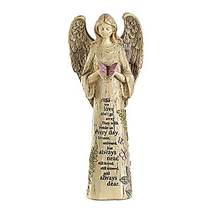 Ivy Home Standing Angel with Butterfly Garden Statuary