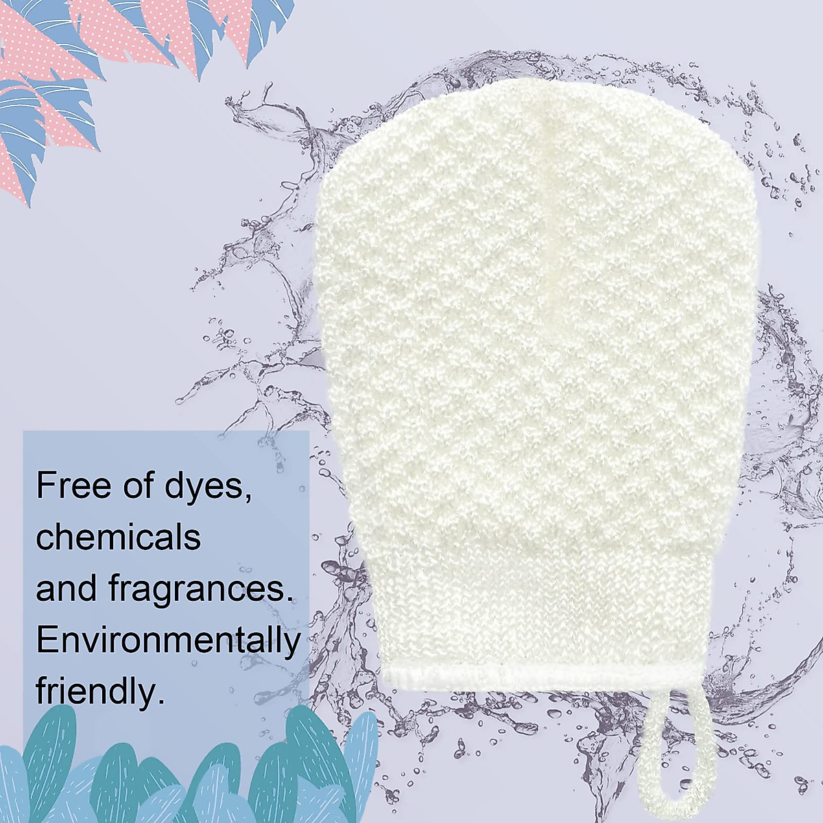 MIG4U Mini 3 PCS Exfoliating Facial Scrubber Mitt, Face Cleanser Wash Mittens Exfoliator for Men & Women Dead Dry Skin SPA, Blackhead Cleansing Gloves