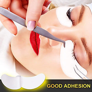 Hydrogel Eye Patch Eyelash Extension Supplies - Akissos 100 PCS Lash Extension Supplies Lift Tint Under Eye Pads Undereye Gel Patches Lint Free Professional Individual DIY Beauty Tool - 3nd Gen