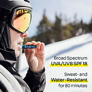 Oars + Alps Shine Free Lip Balm and SPF 18 Sunscreen, Lip Care with Sunny Mint Scent, Water and Sweat Resistant, 0.15 Oz Each, 3 Pack
