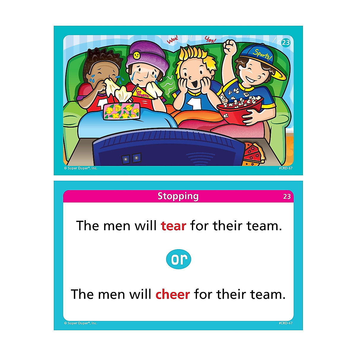 Super Duper Publications |Silly Sets Minimal Pairs for Maximum Progress Fun Deck | Listening Skills and Language Development Flash Cards | Educational Learning Materials for Children