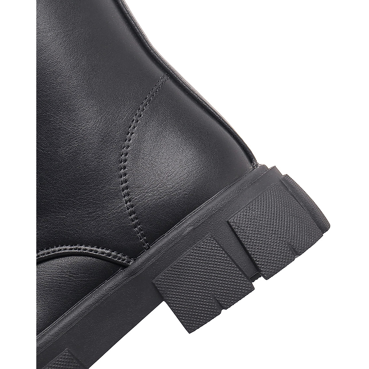 Apakowa Kids Girls Boots Fashion Combat Ankle Boots Side Zipper Booties (Little Kid/Big Kid)