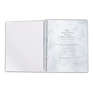 Greeting Card Organizer - Floral and Bird Design