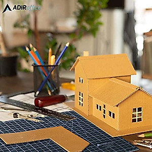 Adir Corp. Self Healing Cutting Mat - 18x24 Inches, 5 Layers Double Sided Cutting Mat for Crafts - Reversible Non-Slip Cutting Pad with Grid