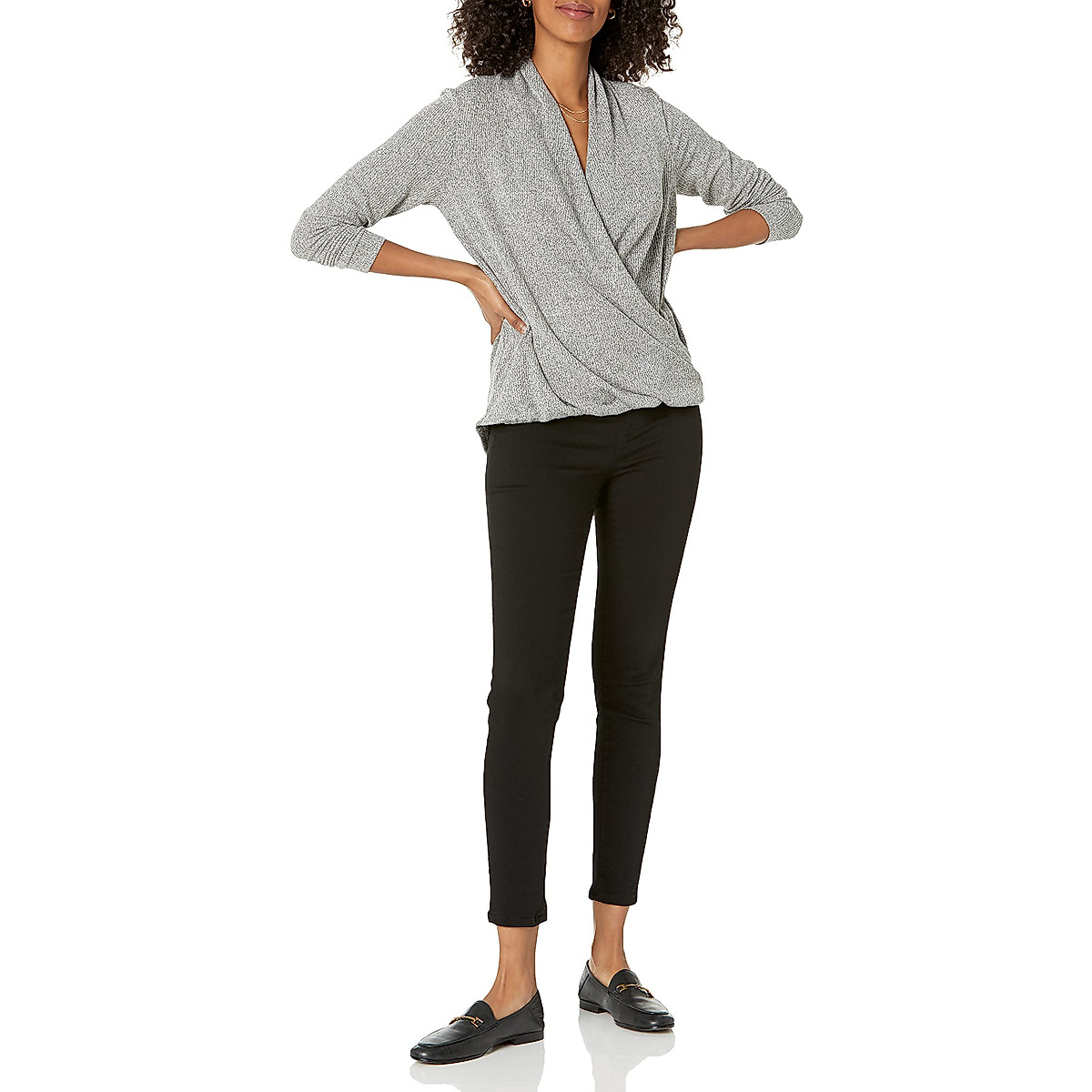 Amazon Essentials Women's Stretch Pull-On Jegging (Available in Plus Size), Black, 4