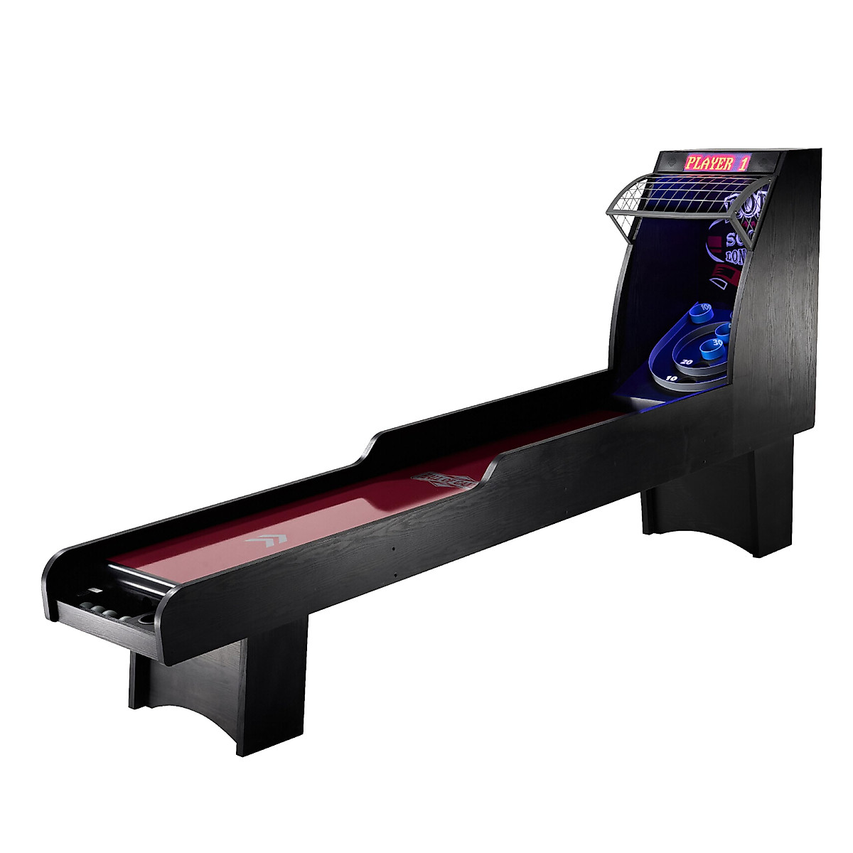 Hall of Games 130 Inch Premium Roll and Score Game, Burgundy/Black