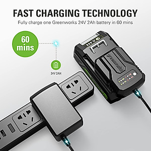 Greenworks 24V Compact Battery Charger (Genuine Greenworks Charger)