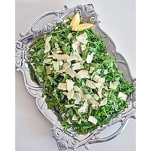 Arthur Court Designs Aluminum Fleur-De-Lis Rectangle 19 inch x 13.5 inch