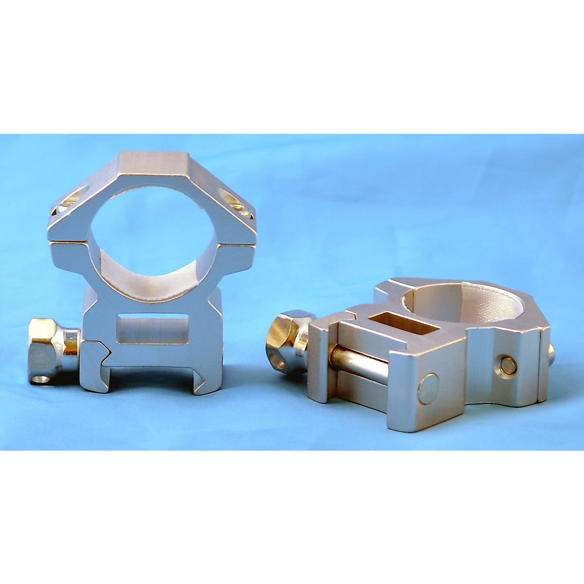 Hammers Silver Chrome Mil Dot 3-9x40 10/22 .22 Mag Hunting Plinking Rifle Scope with Weaver Rings