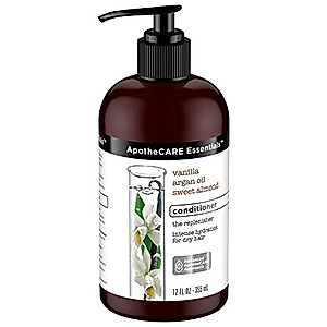 ApotheCARE Essentials The Replenisher Moisturizing Conditioner, Vanilla, Argan Oil, Sweet Almond, 12 oz