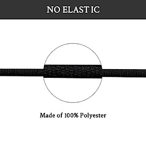 Endoto Shoelaces Replacement Oval Laces for ASICS CONTEND 5/6/7/8, GEL-Contend 4/5/6/7/8, GEL-EXCITE 5/6/7/8/9 Running Sneaker Shoes(Color:Black,Size:70Inch)