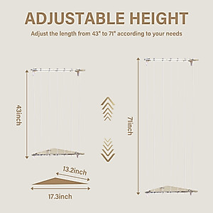 NBTORCH Acrylic Stuffed Animal Storage - Large Stuffed Animal Hammock Corner Holder with Adjustable Length for Nursery Play Room Bedroom Kid Room