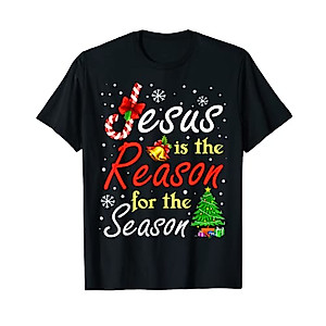 Funny Christian Jesus The Reason Christmas Stocking Stuffer T-Shirt