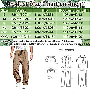 Aipengry Men's Relaxed Straight-fit Cargo Work Pant Men's Tactical Pants Lightweight Men Outdoor Cargo Pant with Multi-Pocket