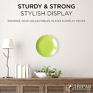 TRIPAR 15-30-Inch Brass Plate Wire Wall Plate Hanger