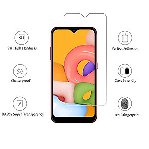 Ailun Screen Protector for Galaxy A01 [5.7 inch] 3 Pack Tempered Glass Ultra Clear Anti-Scratch Case Friendly