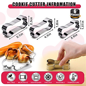 RUGVOMWM Silicone Molds Puppy Dog Paw and Bone Molds for Baking,Chocolate Molds,Silicone Dog Treat Mold - 6 Pack