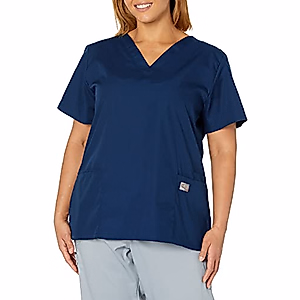 Landau Scrub Zone Relaxed Fit 2-Pocket V-Neck Scrub Top for Women 70221