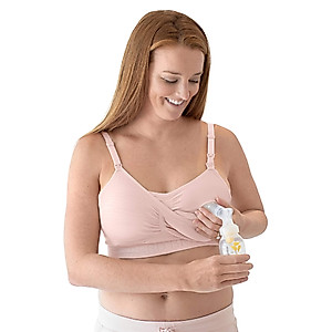 Kindred Bravely 2-Pack Hands Free Pumping Bra Bundle (Beige and Pink, Medium)