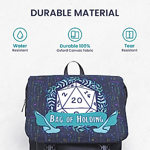 Adventurer's Forge Dnd Backpack Bag of Holding Tabletop RPG Casual Shoulders Backpack, Dungeons and Dragons (D&D) Accessory for DM & Player Gear, and Books