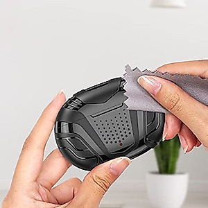 leQuiven Beats Studio Buds 2021 Case Cover with Keychain, Durable Shockproof Protective Case Compatible for New Beats Studio Buds True Wireless Noise Cancelling Earbuds, Earbuds Not Included (Black)