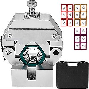 Mophorn Manually Operated AC Hose Crimper Hydra-Krimp 71550 Manual AC Hose Crimper Kit Air Conditioning Repair Handheld AC Hose Crimping Tool with 4 Dies