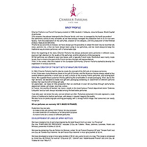 Charrier Parfums - 5 Eaux de Parfum Gift Set - "La Collection" - 54.1 ml - Made in Provence, France