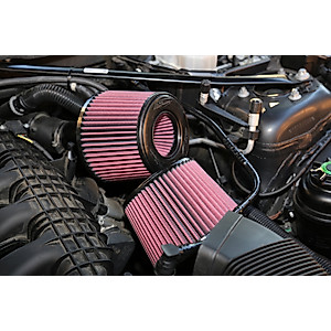 BMS Dual Cone Performance Intake compatible with N54 BMW 135 335 535 Z4 (RED FILTERS)