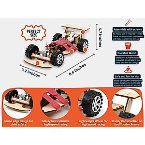 Pica Toys Wireless Remote Control Car Kit F1, Science Project Kit for Kids/Students/Education, STEM Project Model Car Kits to Build, Ideal Choice for Family and School