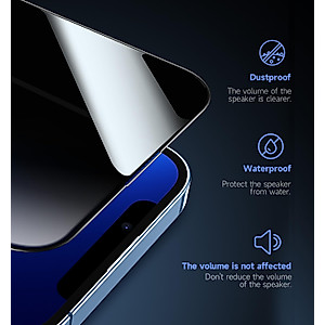 MAGIC JOHN 2 Pack for iPhone 13 Pro Max/iPhone 14 Plus 6.7 inch Privacy Glass Screen Protector, Auto Dust-Elimination Installation, Bubble Free, Easy Installation