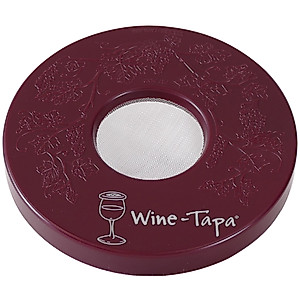 Wine Tapa Drinking Glass Covers- Keep Bugs Away from Wine Glasses Outdoors - Use as Cover for Coffee Mugs, Soda Cans, and Drinking Glasses, set of 4 No Spill Drink Covers (Fresco)