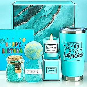 Birthday Gifts for Women/Men, Relaxing Spa Gifts Basket Set, Mothers Birthday Gifts, Unique Christmas Birthday Gifts Ideas for Women, Sister, Female Friends, Coworker, Teacher, Nurse, Wife, Daughter