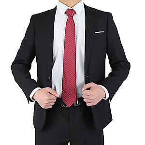 YanLen Lot 9 PCS Classic Men's Tie Necktie Woven JACQUARD Neck Ties