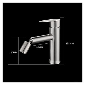 JEMITA 2 Modes Bathroom Basin Faucet 360° Rotation Cold and Hot Water Mixer Tap Children Kitchen Anti Splash Filter Saving Water Faucet