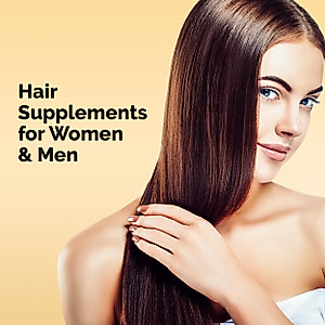 Ultrax Labs Hair Growth Supplements with Solubilized Keratin for Visibly Thicker and Stronger Hair, 23 Hair Vitamins, Science Backed Hair Growth Product - 1 Month Supply