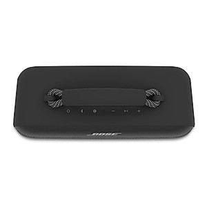 Bose SoundLink Max Portable Speaker, Large Waterproof Bluetooth Speaker, Up to 20 Hours of Battery Life, USB-C, Built-in 3.5mm AUX Input, Black (Renewed)