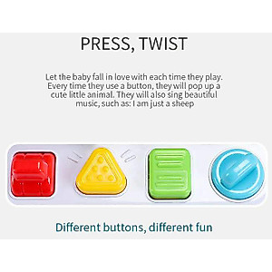 YMDLY Toys Animal Park Interactive Pop Up Music Toy,Up- Early Education Activity Center Toy, Ages 7 8 9 10 11 12 Months and up Infant Toddlers Toys.